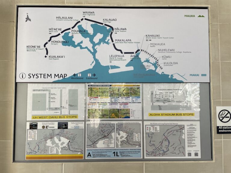 ホノルル鉄道「スカイ・ライン」のハラヴァ（Halawa）駅に行ってみた